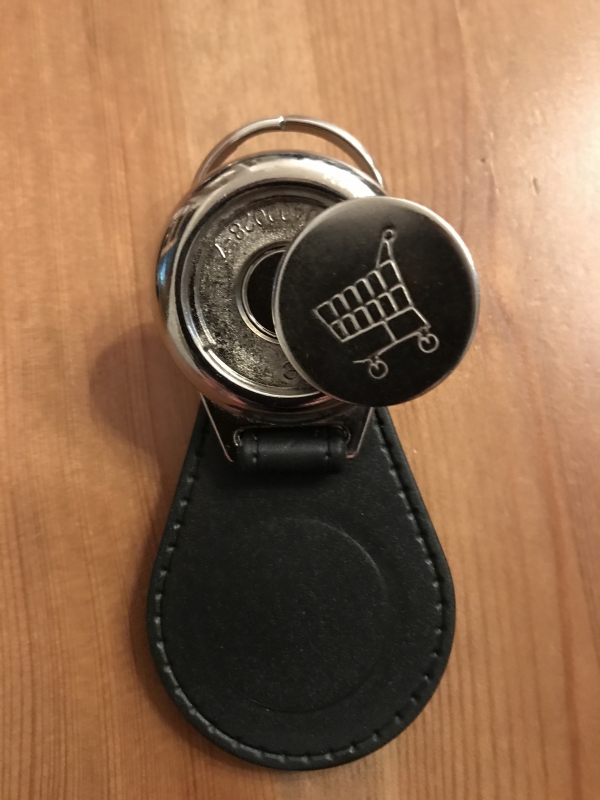 Schlüsselanhänger - Metall & Kunstleder - Motiv OBOD AWEN - blau